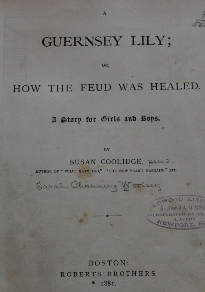 Rediscovering the Work of Susan Coolidge | Redwood Library